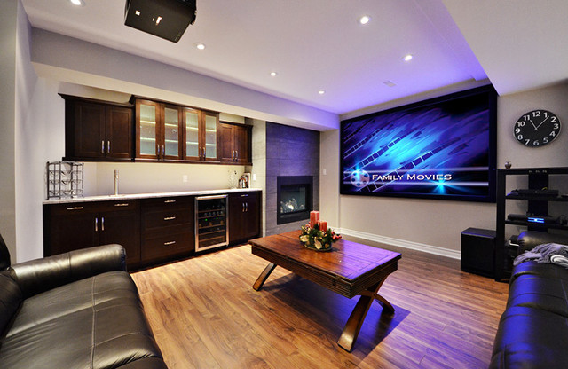 Open Concept Basement Ideas Basement Toronto By Finished Basement