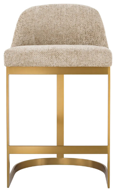 Gold Base Counter Stool | Eichholtz Condos - Contemporary - Bar Stools ...