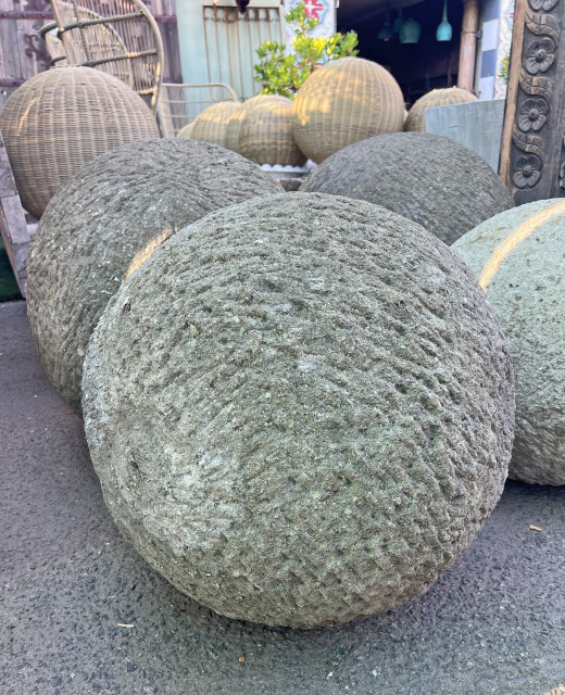 Stone Garden Sphere 24" - Contemporary - Garden Statues And Yard Art ...
