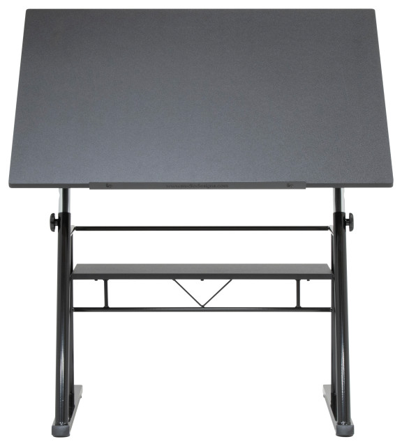 Zenith Drafting Table, Black - Contemporary - Drafting Tables - by ...