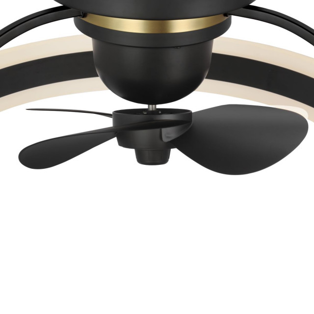 Burnett Collection Oscillating 3-Blade Ceiling Fan - Modern - Ceiling ...