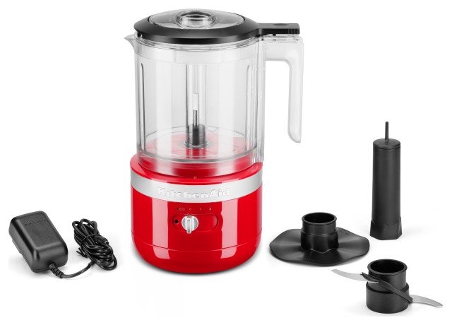 KitchenAid Passion Red 5 Cup Cordless Food Chopper - Transitional ...