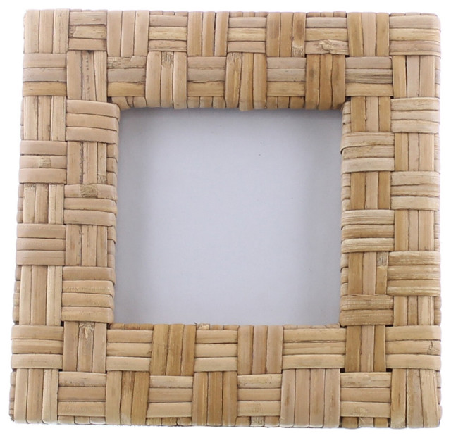 4X4 Woven Bamboo Square Frame - Tropical - Picture Frames - by ...
