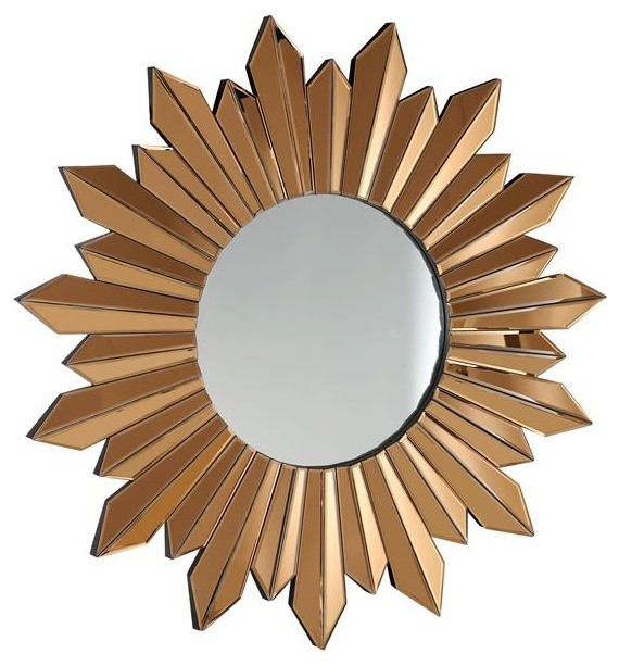 Camden Isle Golden Sun Mirror - Contemporary - Wall Mirrors - by Makers ...