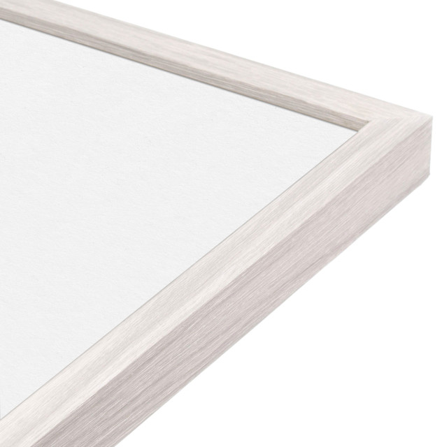 Opaque White 13/16" Arber Picture/Gallery Frame with Bright White Mat ...