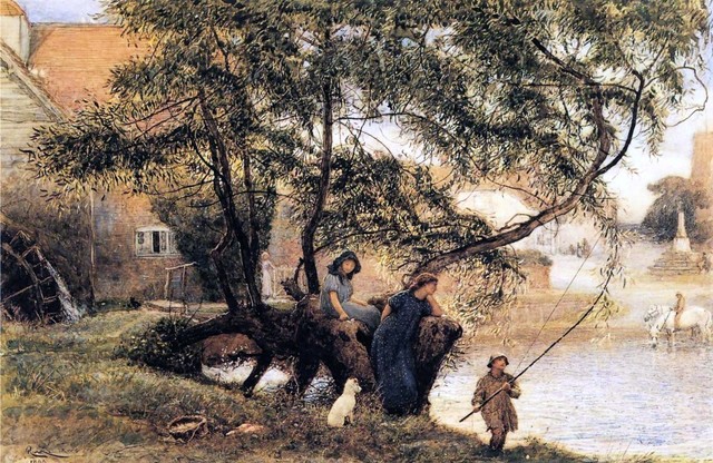 Robert RA RWS By the River, 18"x27" Wall Decal, 18x27 - Traditional ...