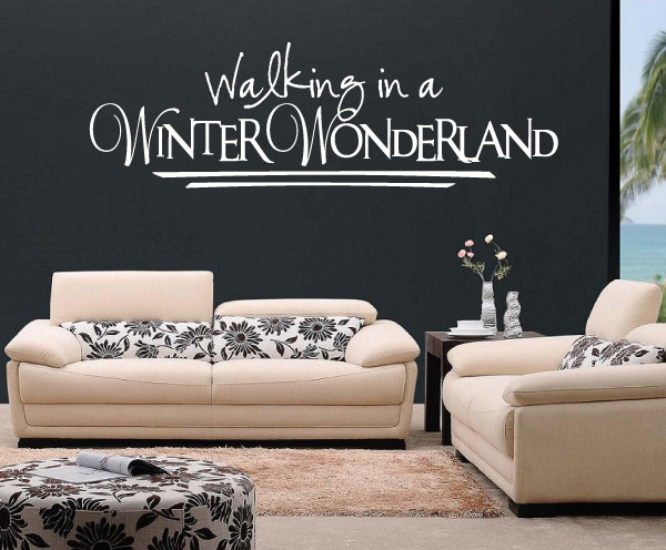 Winter Wonderland Vinyl Wall Decal hd036, 10 in. - Contemporary - Wall ...