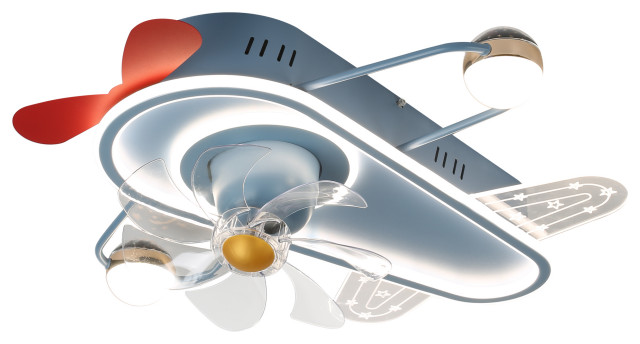 Flush Mount Kids Ceiling Fan with Dimmable Light and Remote for Kids ...