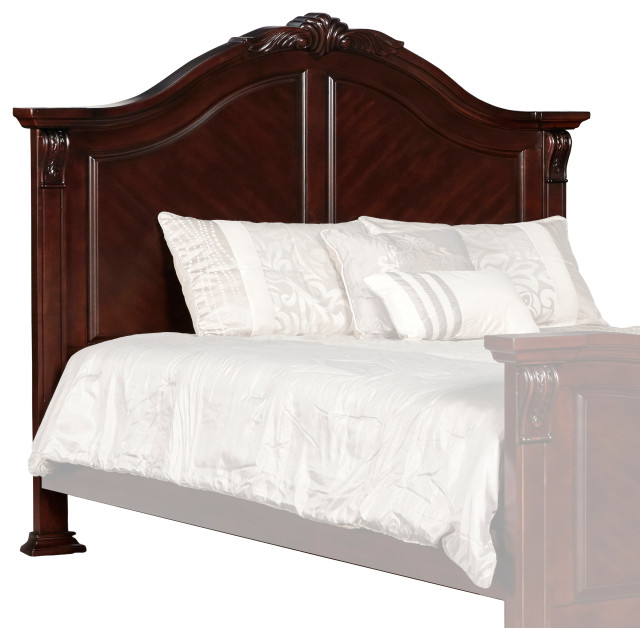 Benzara BM219490 Eastern King Panel Headboard, Camelback Design ...
