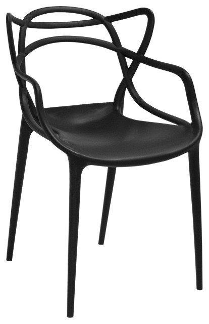 Mod Made Modern Plastic Loop Dining Side Chair, Set of 4 - Midcentury ...