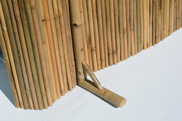 Flexible Bamboo Screen With Stand - Screens And Room Dividers - by ...