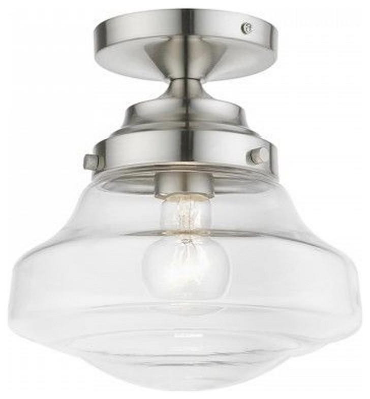 1 Light Semi-Flush Mount In Nautical Style-9.25 Inches Tall and 9 ...