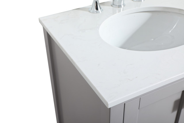 Isabel Single Bathroom Vanity, 24" - Transitional - Bathroom Vanities And Sink Consoles - by ...