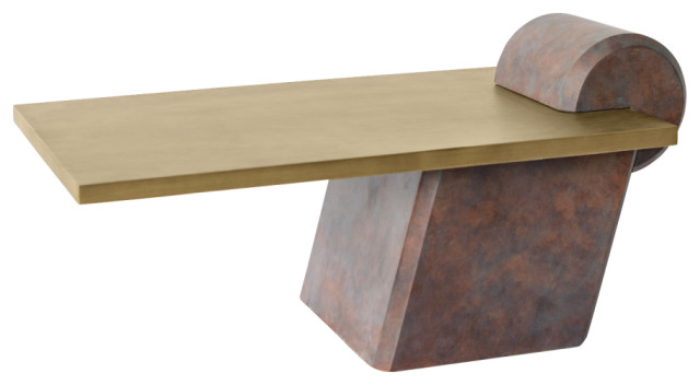 Art Deco Copper Coffee Table, Versmissen Fleek - Contemporary - Coffee ...