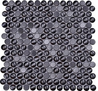 3D Dimes Metallix Mosaic, Brushed Gun Metal, Sample - Contemporary ...