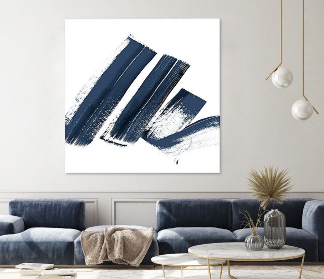 New Navy Signs I by Patricia Pinto, 54"W x 54"H x 1.5"D - Contemporary ...