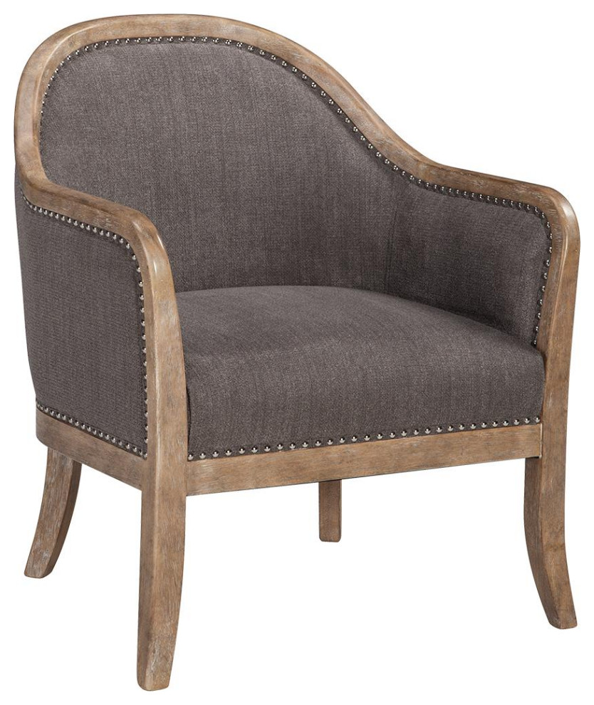 Engineer Accent Chair, Brown - Farmhouse - Armchairs And Accent Chairs ...