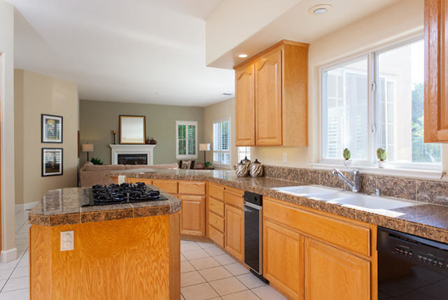 Newly painted kitchen