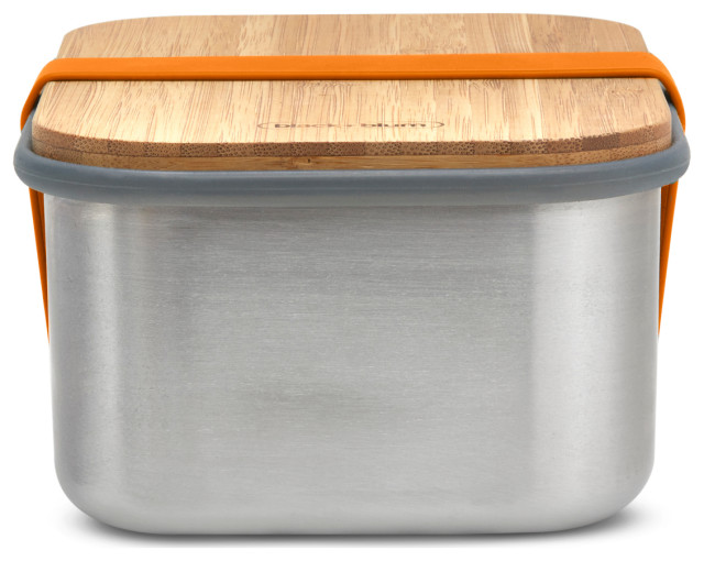 Black+Blum Orange Large Stainless Steel Sandwich Box - Transitional ...