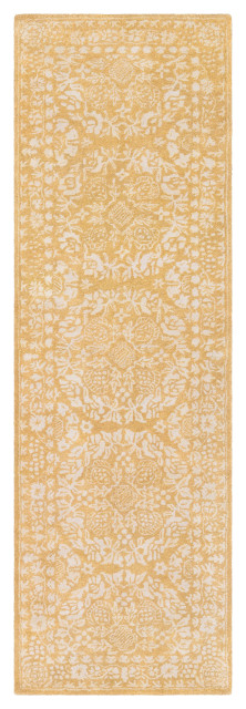 Surya Smithsonian SMI-2150 2'6"x8' Rug, Mustard/Khaki - Contemporary ...