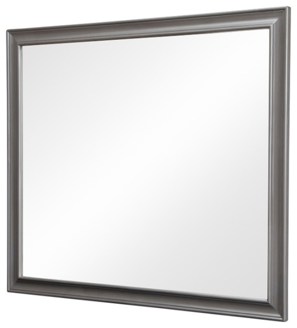 Lorraine Mirror, Dark Grey - Transitional - Wall Mirrors - by Alpine ...