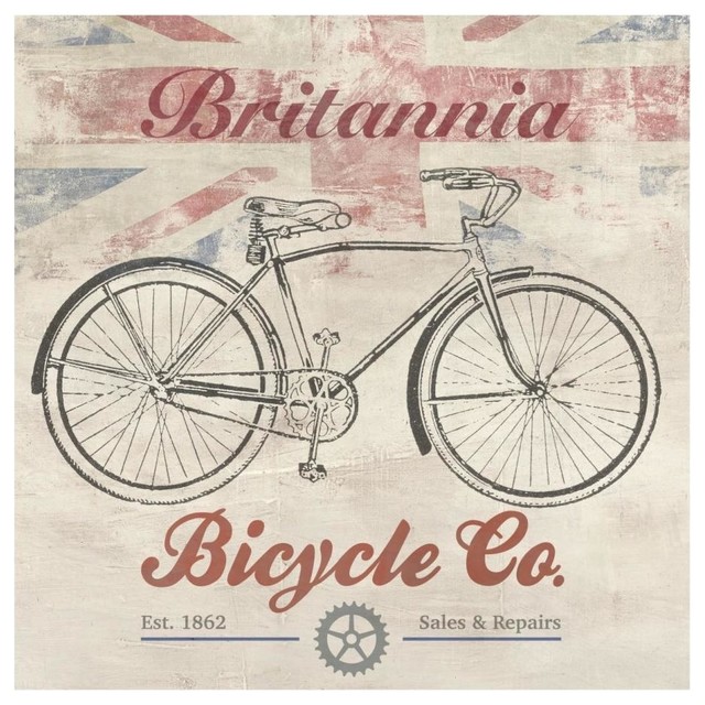 "UK Bikes" Digital Paper Print by Skip Teller, 20"x20", 20"x20 ...