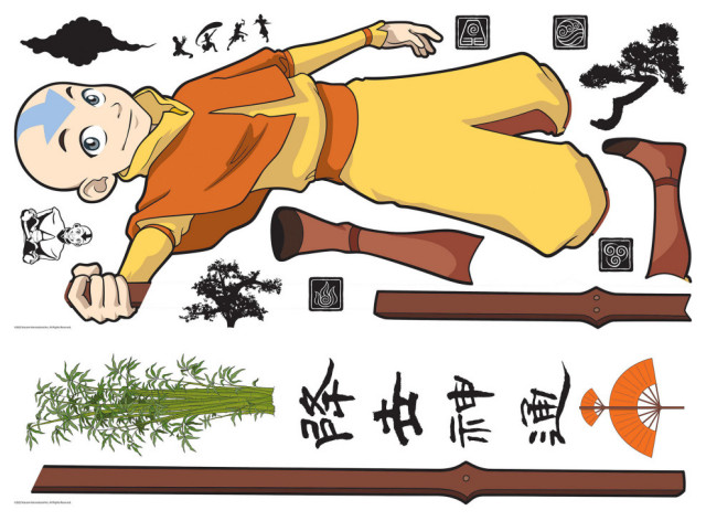 Avatar Aang Giant Peel and Stick Wall Decals - Kids Wall Decor - by ...