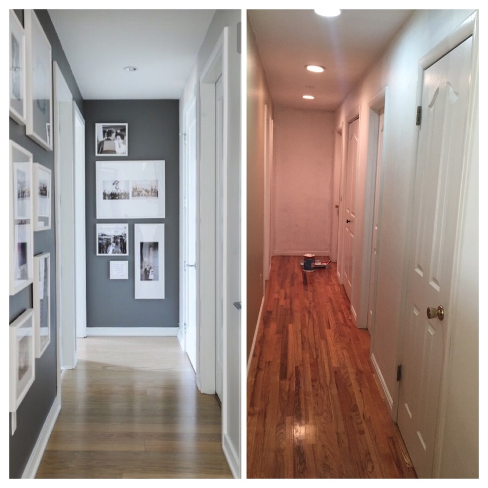 2 paint colors in a hallway? Can I pull it off?