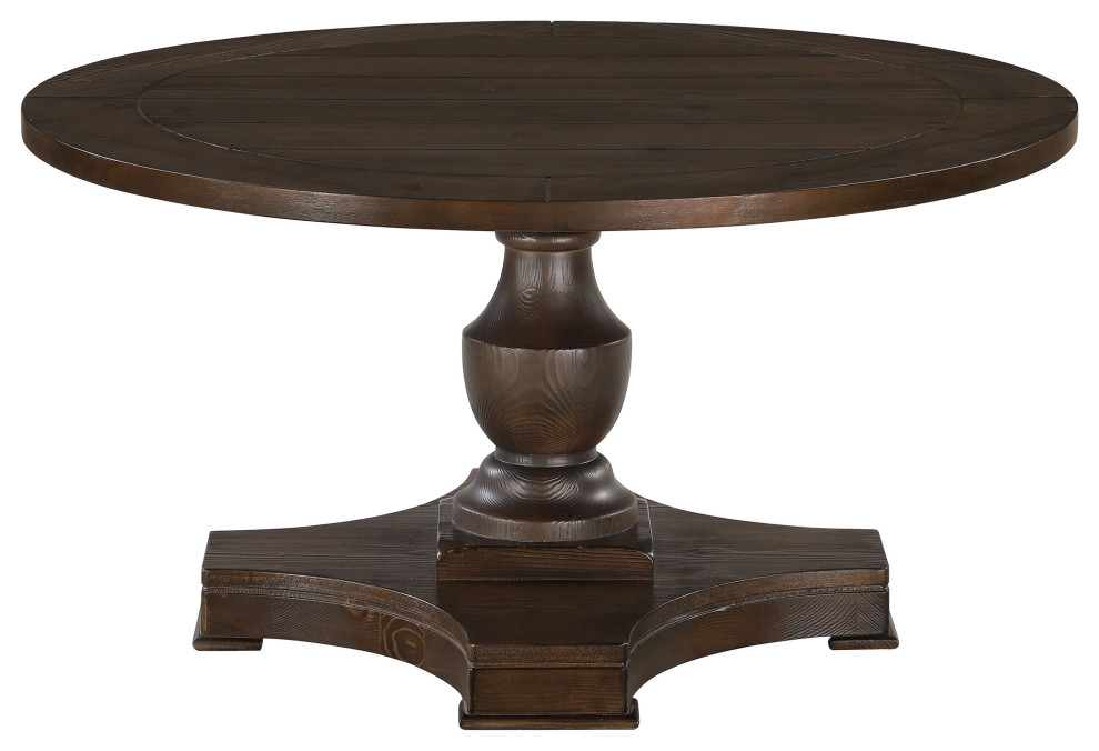 Morello Round Coffee Table With Pedestal Base Coffee - Modern - Coffee ...