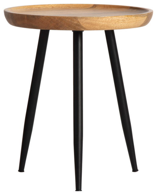 Chevery Small Tri Pin Side Table - Midcentury - Side Tables And End ...
