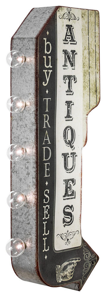 Antiques Double Sided LED Marquee Light Up Sign - Modern - Novelty ...