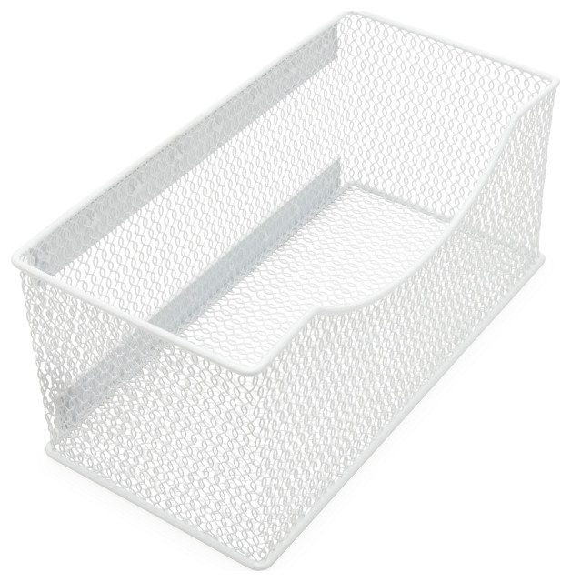 YBM Home Wire Mesh Magnetic Storage Basket Ideal As Office Supply ...