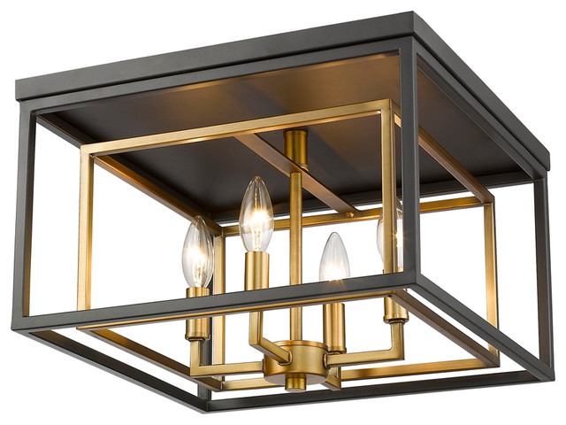 Euclid 4 Light Flush Mount - Transitional - Flush-mount Ceiling ...