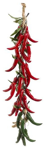 Silk Plants Direct Chili String - Red - Pack of 12 - Artificial Plants ...