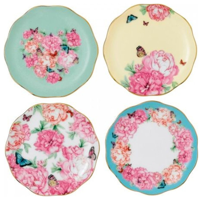 Waterford Royal Albert Tidbit Plates Set of 4, 3.9" - Traditional ...