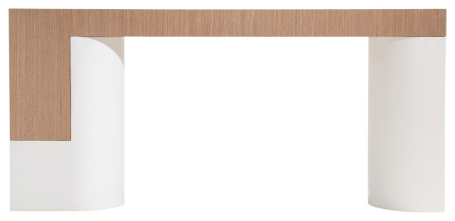 Bernhardt Modulum Console Table With 2 Pedestal Bases, 64"W x 14"D x 30"H - Transitional ...