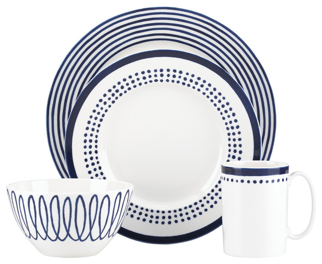 kate spade new york Charlotte Street East 4 Piece Dinnerware Place ...