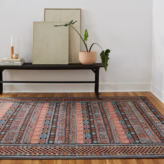 Kate Lester + Jaipur Living Auril Tribal Multicolor/ Orange Area Rug, 2 ...