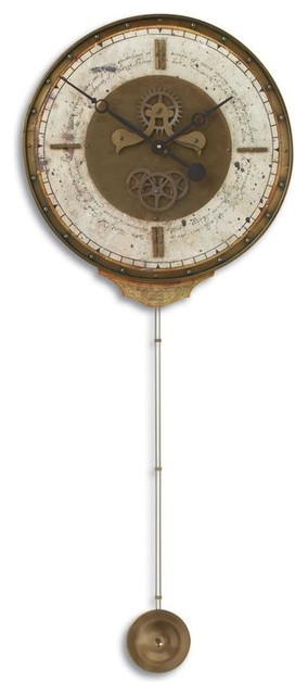 Leonardo Chronograph Wall Clock, Cream - Traditional - Wall Clocks - by ...