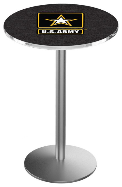 Holland L214 United States Army 42x28" Pub Table - Stainless ...