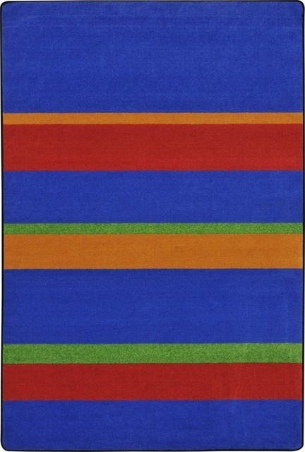 Joy Carpet Straight and Narrow Rug, Primary 7'8"x10'9", 7'8"x10'9 ...