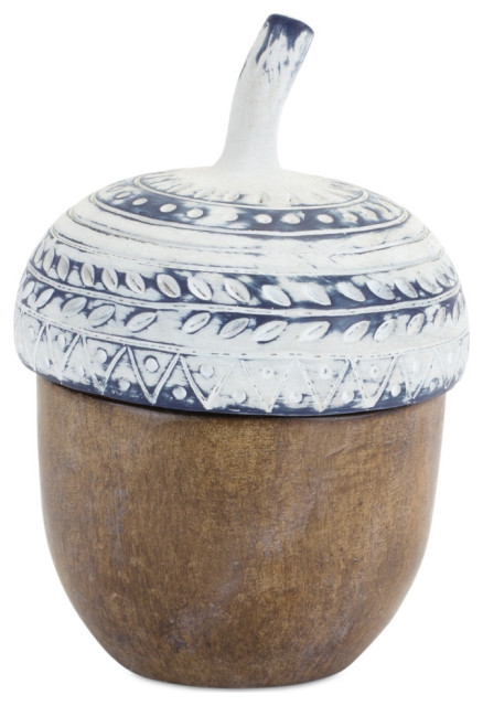 Acorn Box, 2-Piece Set - Modern - Holiday Accents And Figurines - by ...