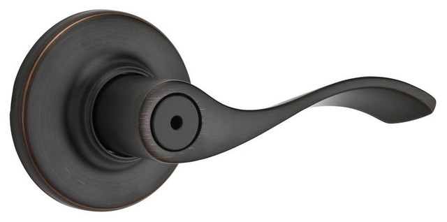 Kwikset Balboa Privacy Lever, Venetian Bronze, Steel - Transitional ...