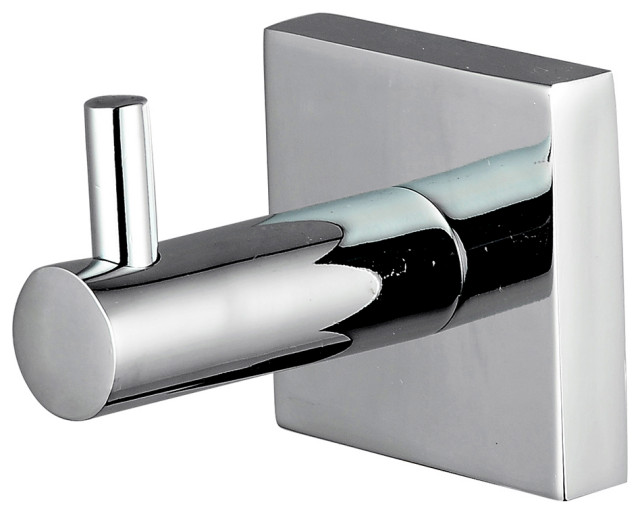 Vina Robe Hook in Chrome Finish - Contemporary - Robe & Towel Hooks ...