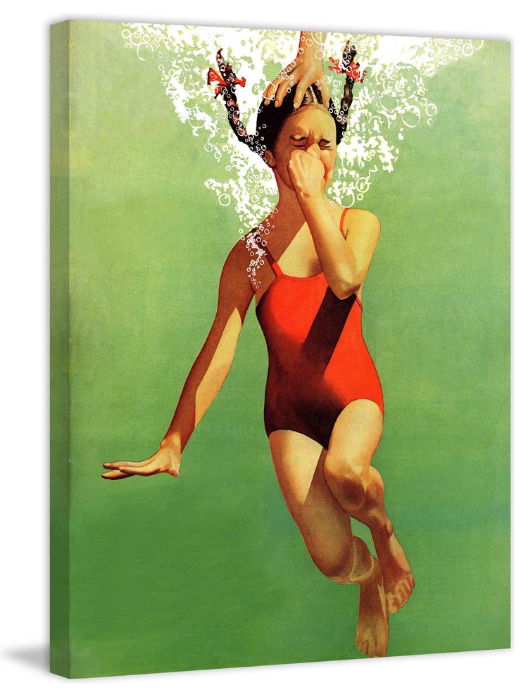 "Dunked Under Water" Print on Canvas by John Hyde Phillips, 24"x31 ...