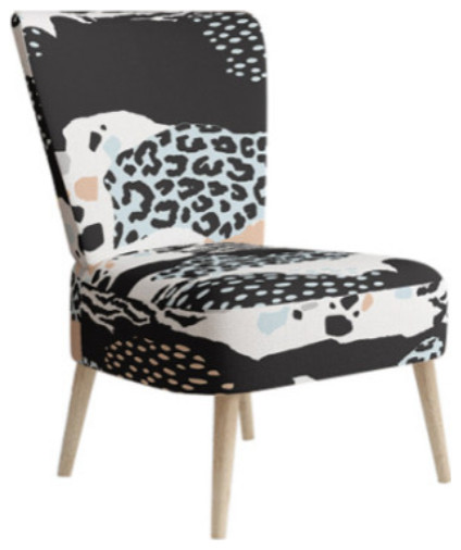Abstract Animal Pattern Chair - Midcentury - Armchairs And Accent ...
