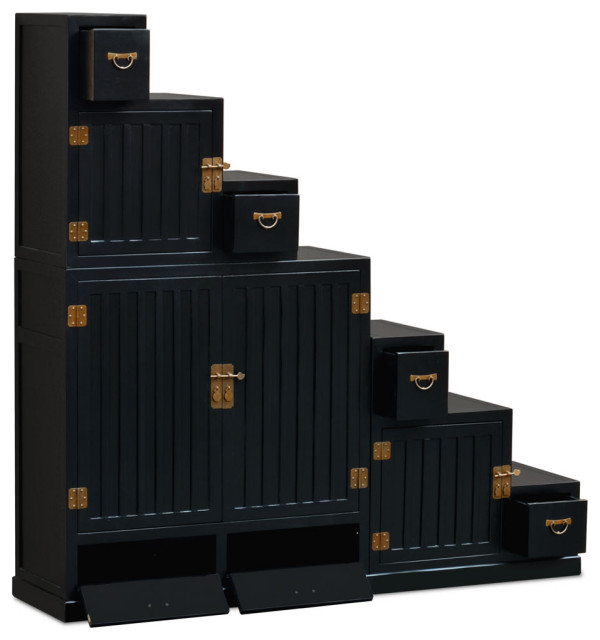Japanese Style Step Tansu Chest - Asian - Storage Cabinets - by China ...