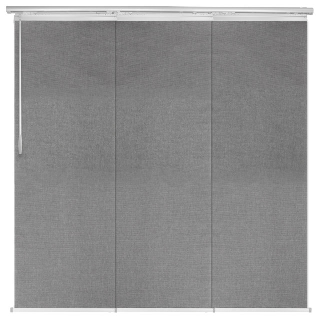 Argentine 3-Panel Track Extendable Vertical Blinds 36-66"W, 91.4" H ...