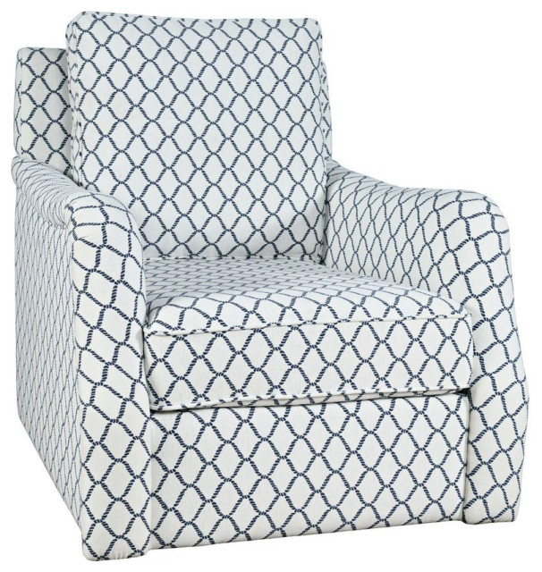 Kennedy Carter Contemporary Upholstered Pattern Swivel Accent Chair ...