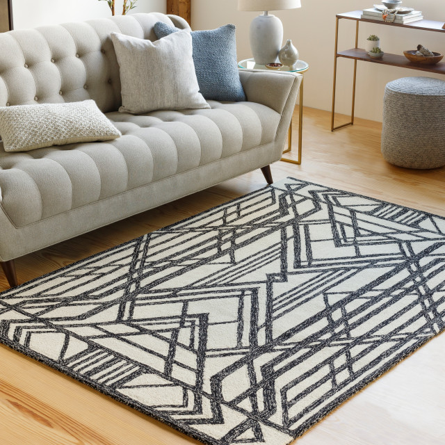 Surya Arsenal ARL-2301 Hand Tufted Wool Area Rug, 8' x 10 ...